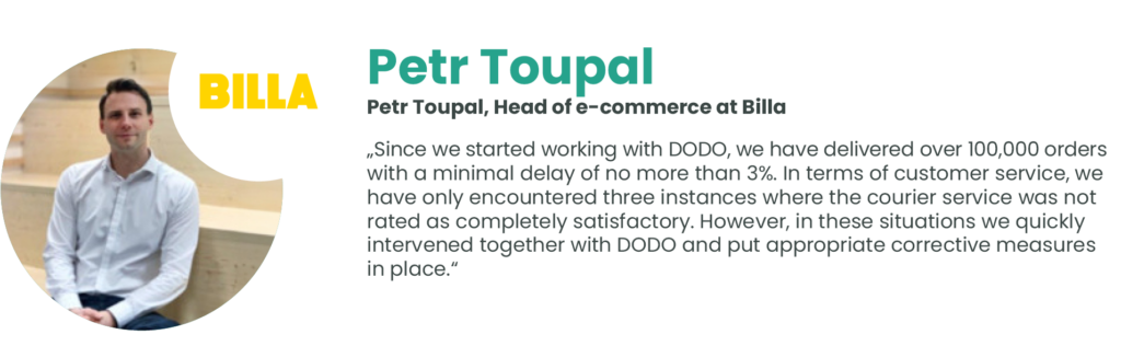 Case study: how we built the logistics of their new e-shop with Billa - DODO